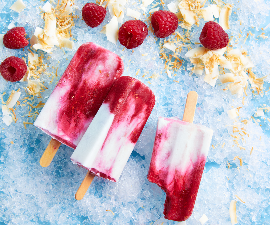 Raspberry And Coconut Swirl Popsicles - Market Magazine